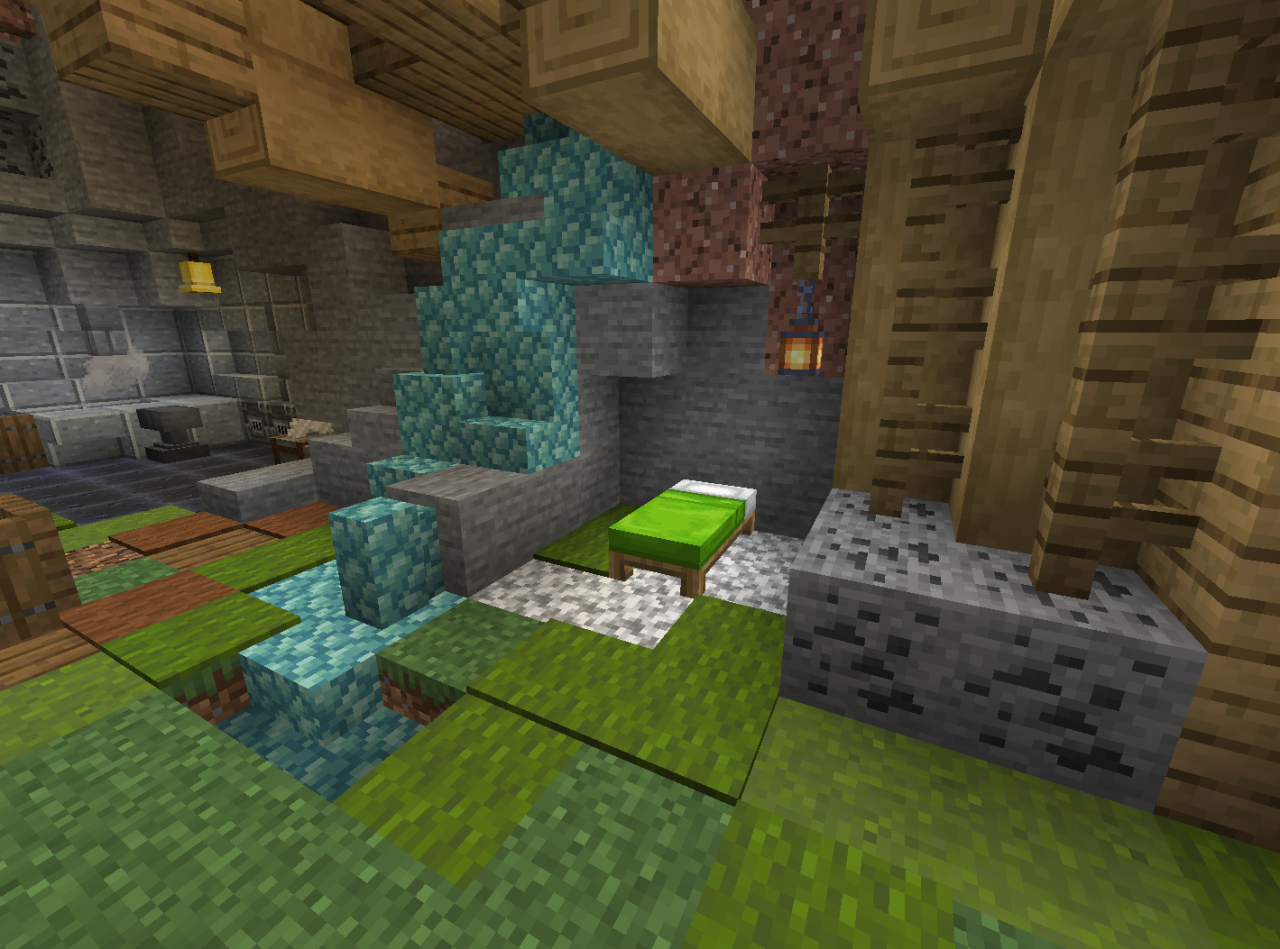 Mining encampment Minecraft Map