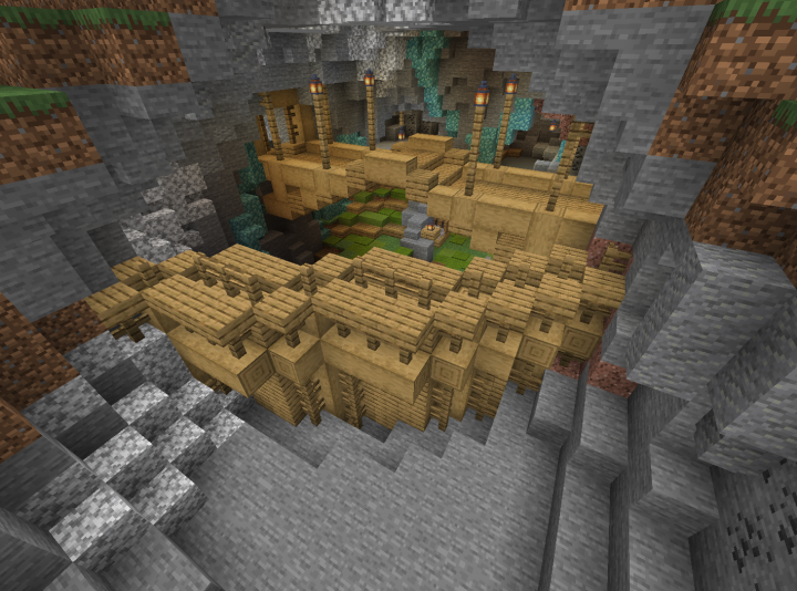 Mining encampment Minecraft Map