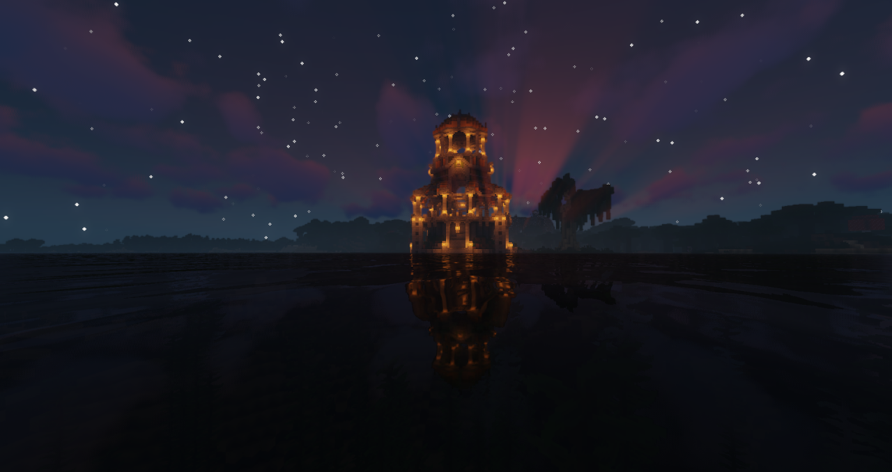 Seaside Spawn Tower Minecraft Map