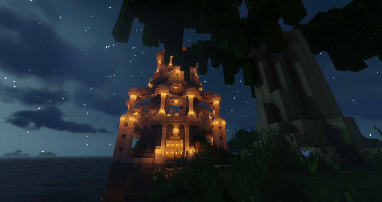 Seaside Spawn Tower Minecraft Map