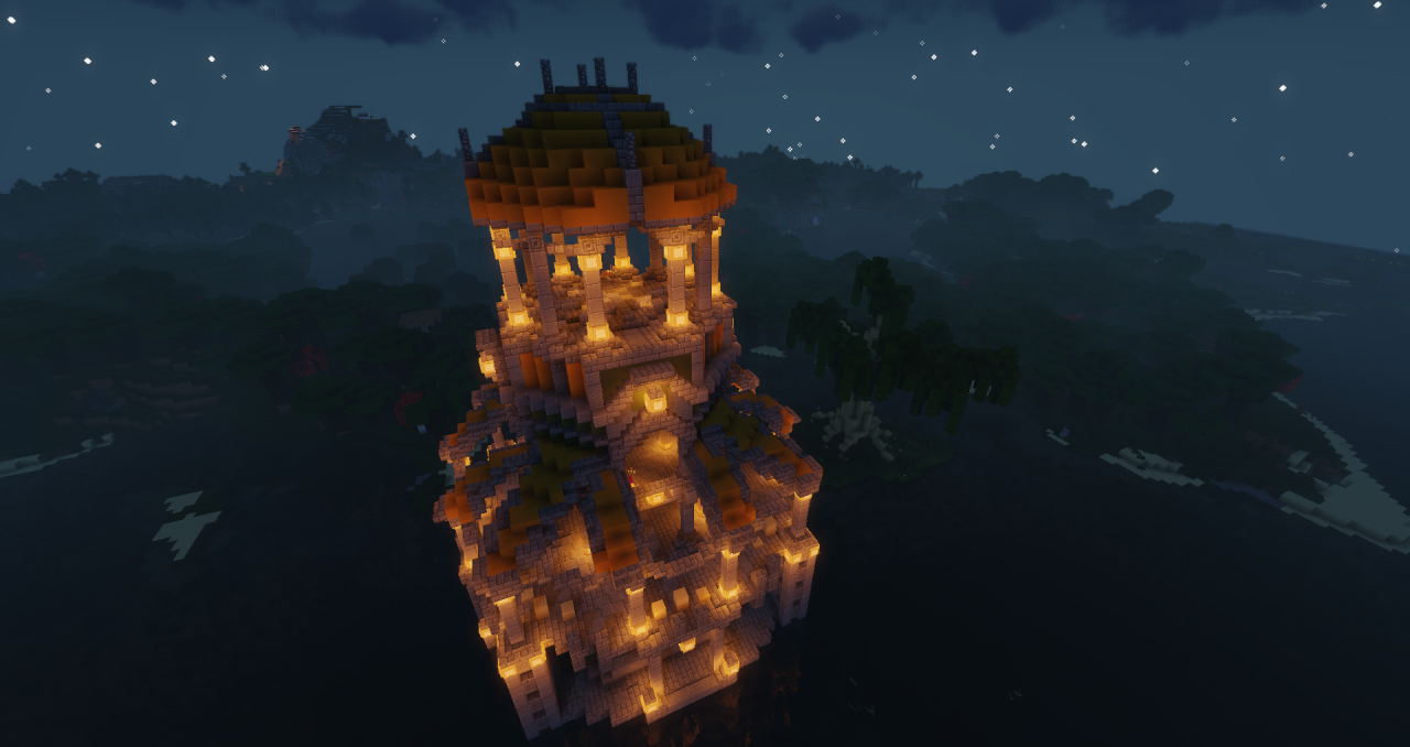 Seaside Spawn Tower Minecraft Map