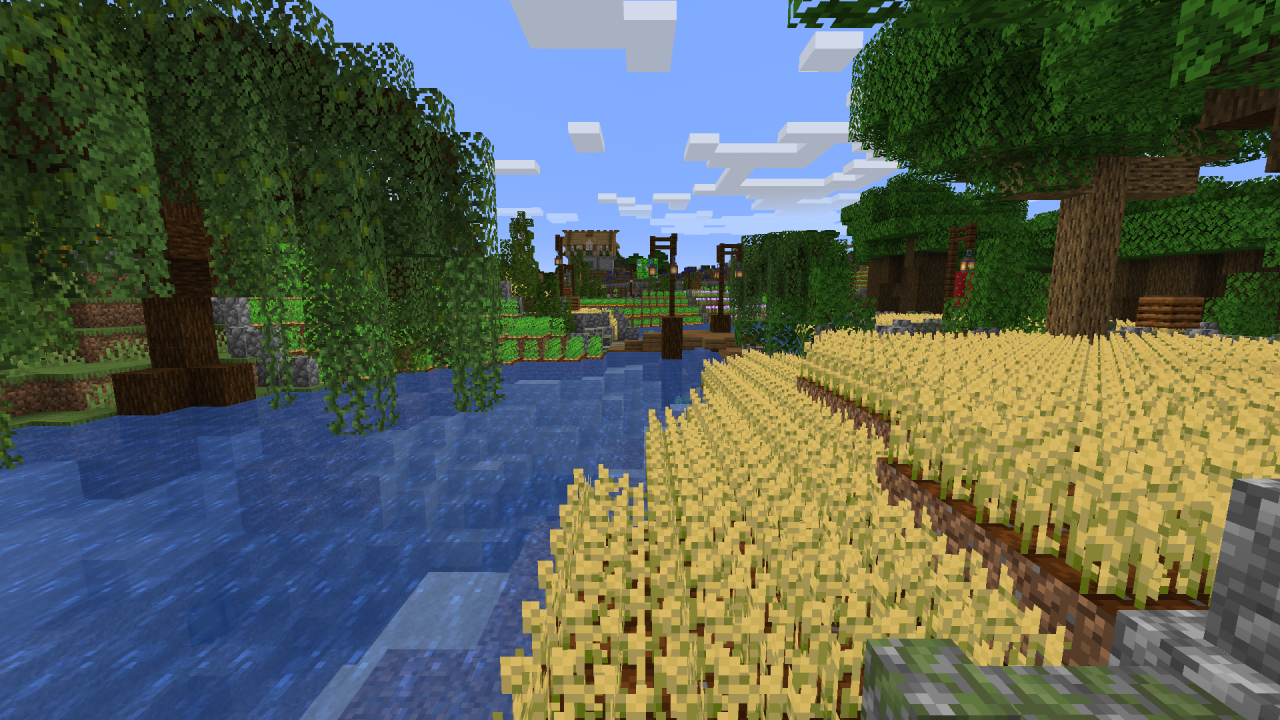 The lovely town of Fernfields Minecraft Map