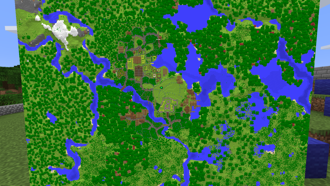 The lovely town of Fernfields Minecraft Map