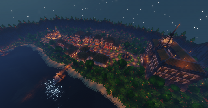 Portuguese colonial Palace and Village Minecraft Map