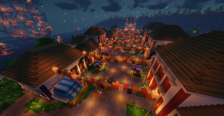Portuguese colonial Palace and Village Minecraft Map