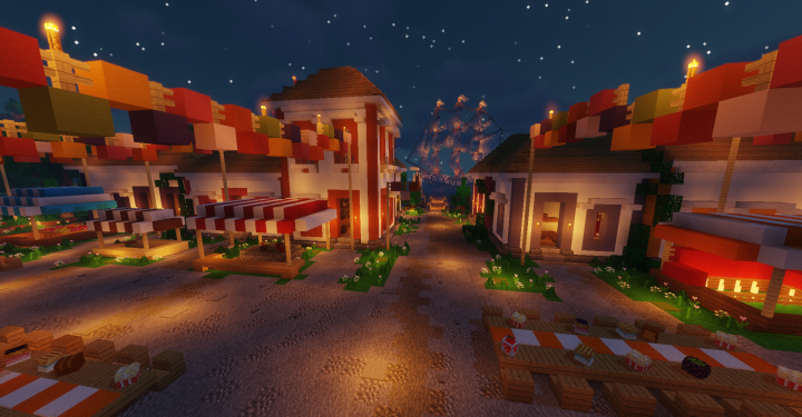 Portuguese colonial Palace and Village Minecraft Map