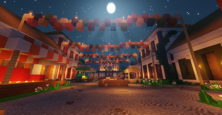 Portuguese colonial Palace and Village Minecraft Map