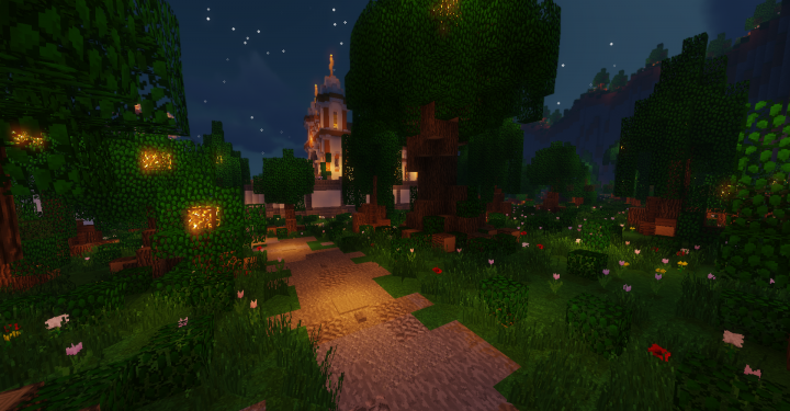 Portuguese colonial Palace and Village Minecraft Map