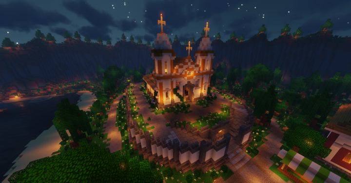 Portuguese colonial Palace and Village Minecraft Map