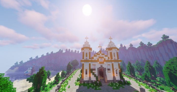 Portuguese colonial Palace and Village Minecraft Map