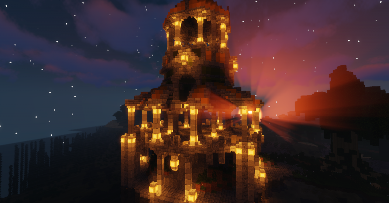 Seaside Spawn Tower Minecraft Map