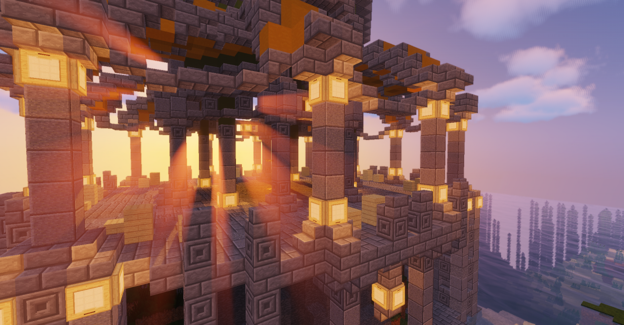 Seaside Spawn Tower Minecraft Map