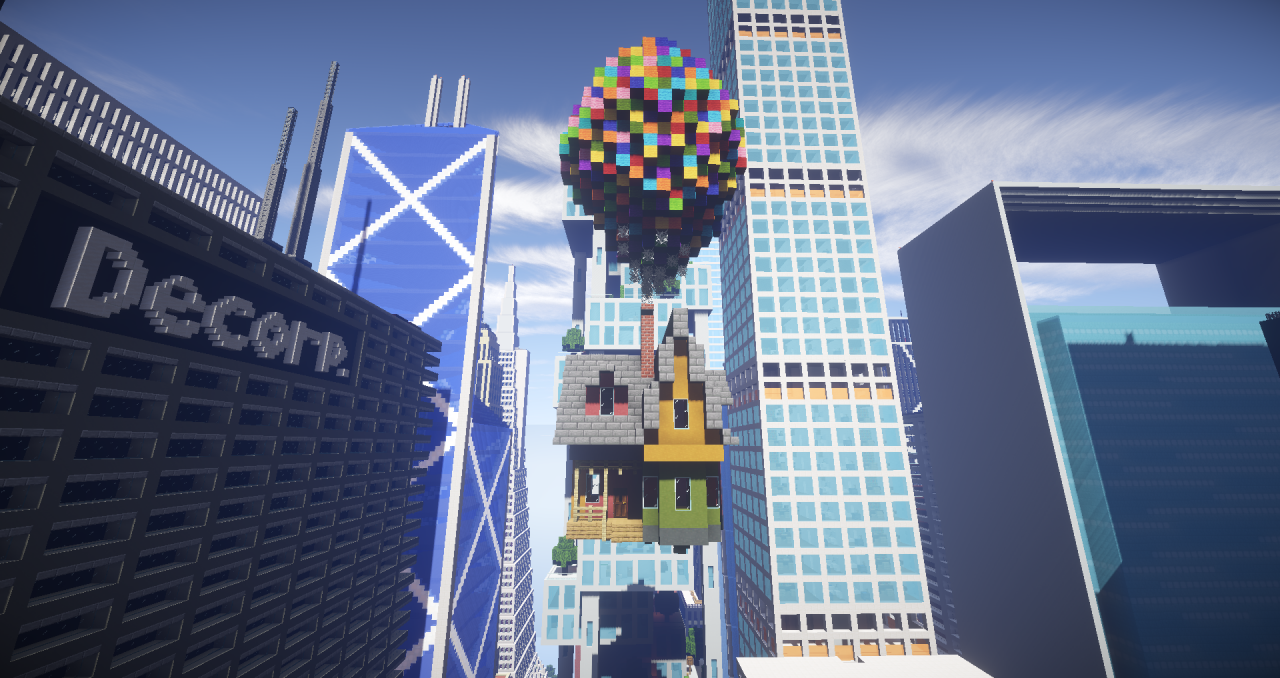 The house from "Up" Minecraft Map