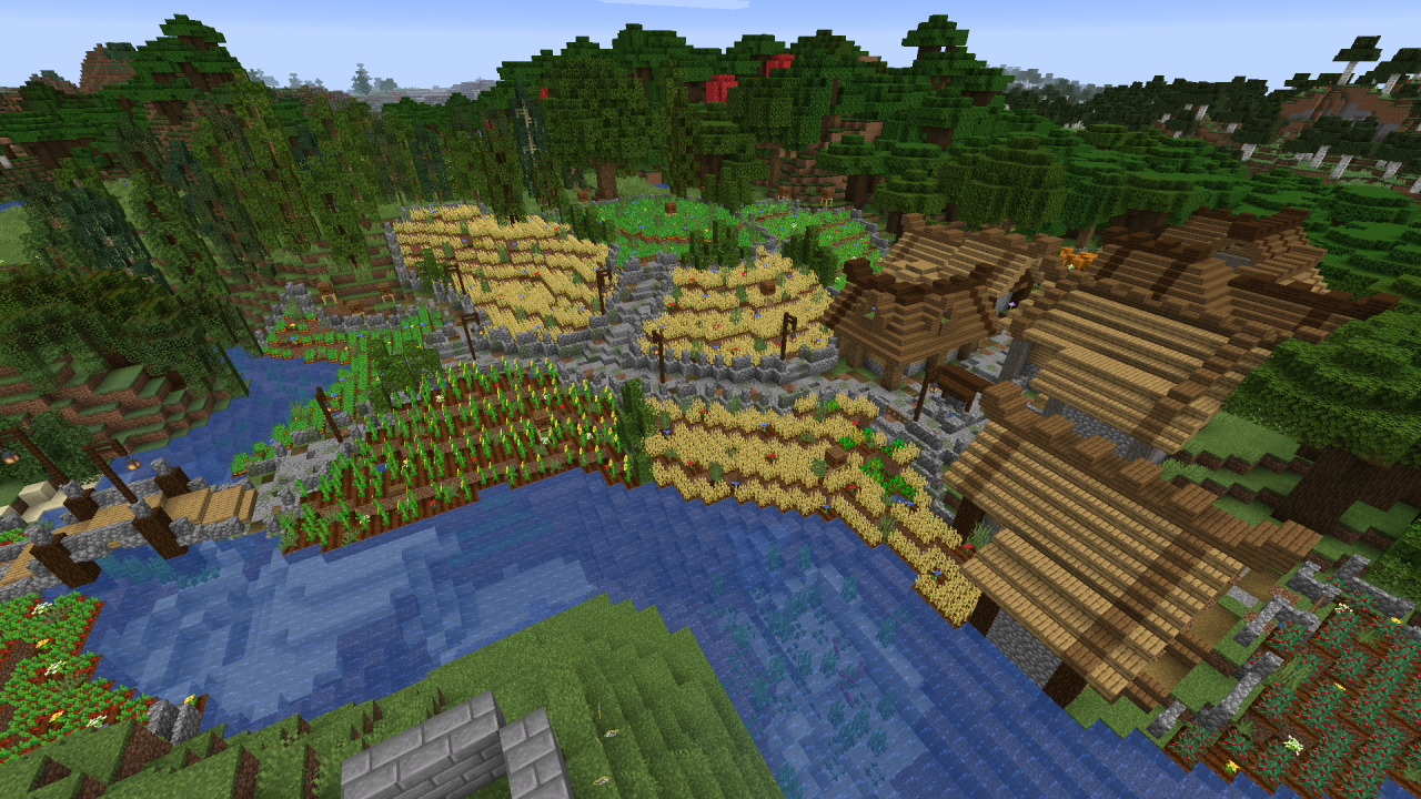 The lovely town of Fernfields Minecraft Map