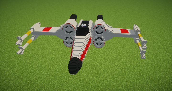 X-Wing 3D Model Minecraft Texture Pack