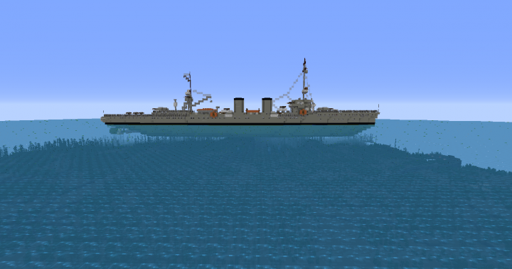 Bari, italian ligth cruiser Minecraft Map