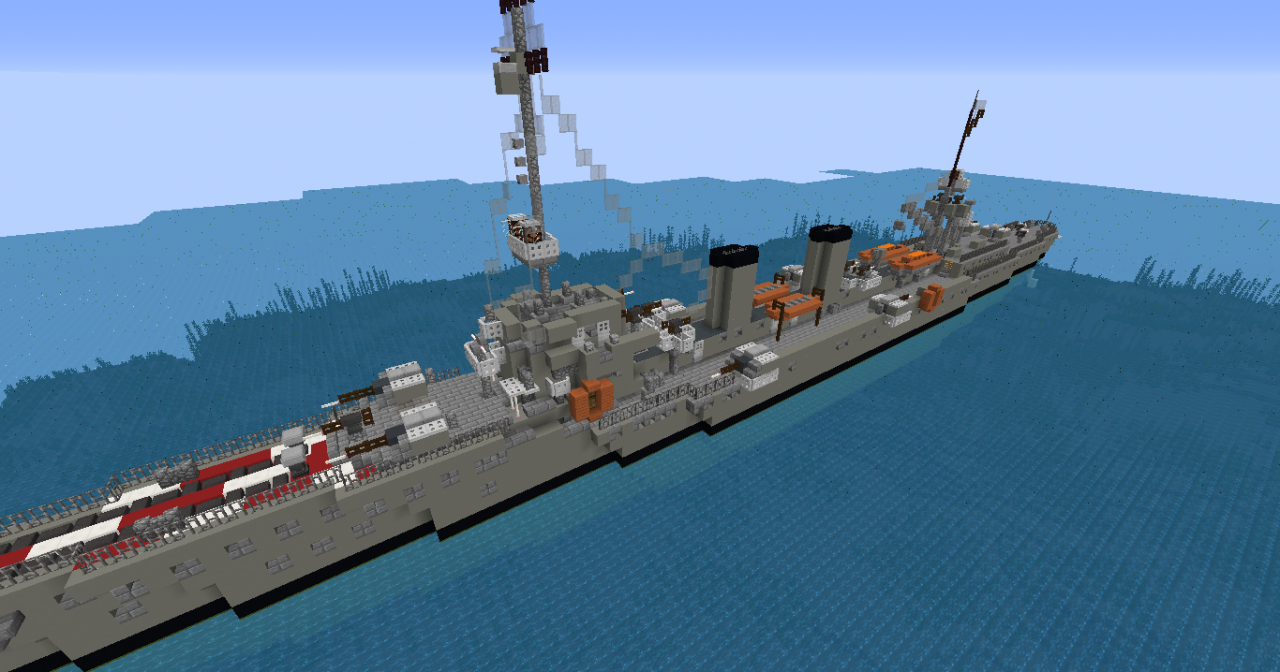 Bari, italian ligth cruiser Minecraft Map