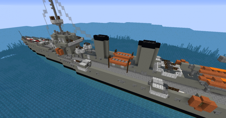 Bari, italian ligth cruiser Minecraft Map