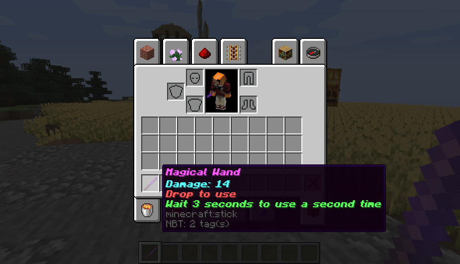 Structure block: Magical Wand! Without datapack! Minecraft Map