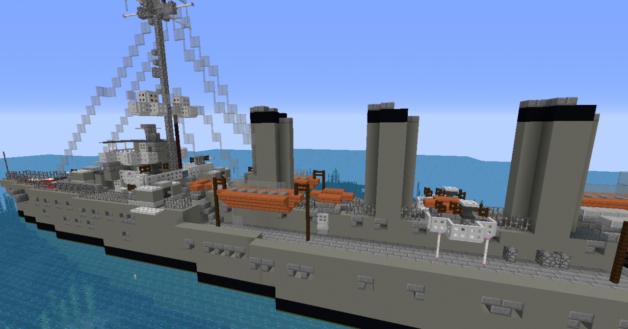 Taranto, italian ligth cruiser Minecraft Map