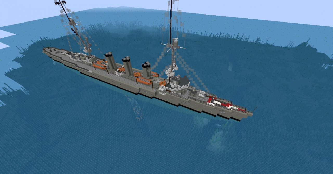 Taranto, italian ligth cruiser Minecraft Map
