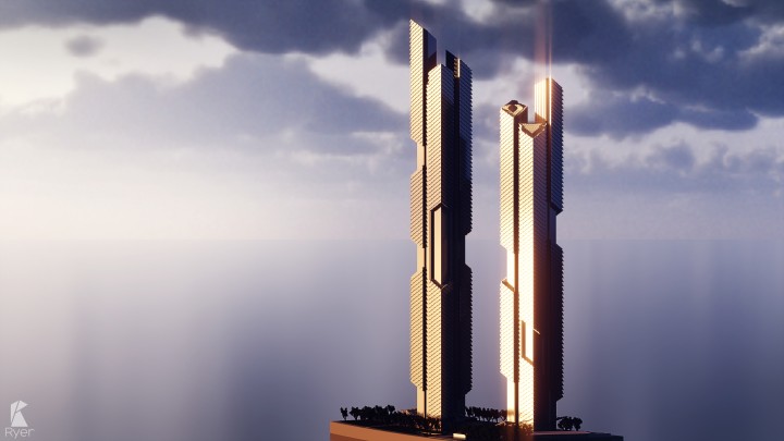 Dancing Dragons Towers | Skyscrapers 45 Minecraft Map