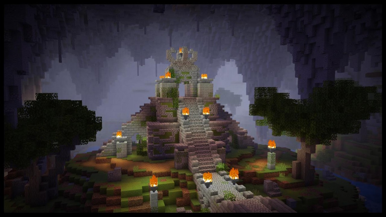 Epic Minecraft Temple : Minecraft Timelapse Minecraft Map
