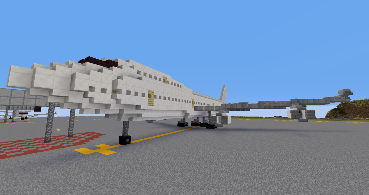 Boeing 747 400 Minecraft Map