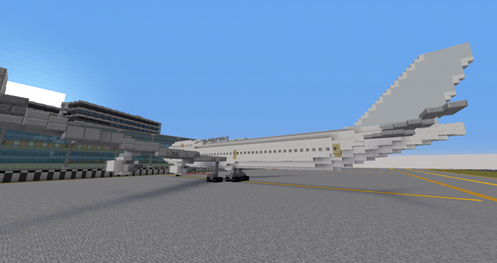 Boeing 747 400 Minecraft Map