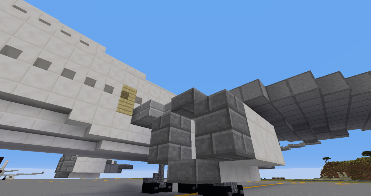 Boeing 747 400 Minecraft Map