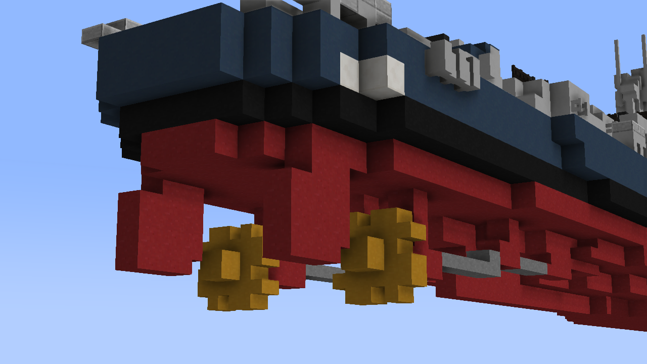 Gearing class Destroyer (DD-710 and DD-805) Minecraft Map
