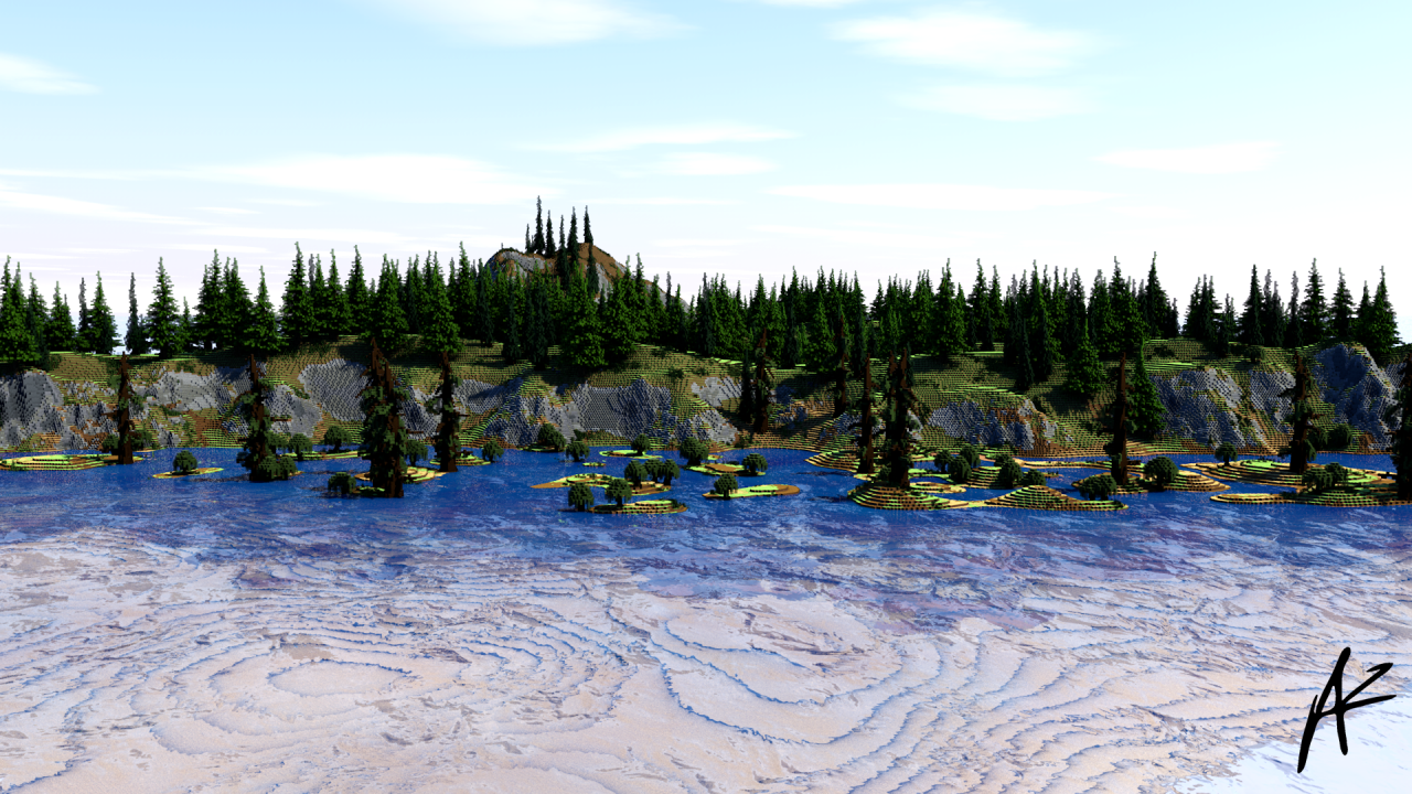 Terrain 3500k x 3500k [Forest] by Dyl_Art Minecraft Map