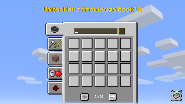 UnitedMel's Knowledge Book UI [1.14] 16x Minecraft Texture Pack