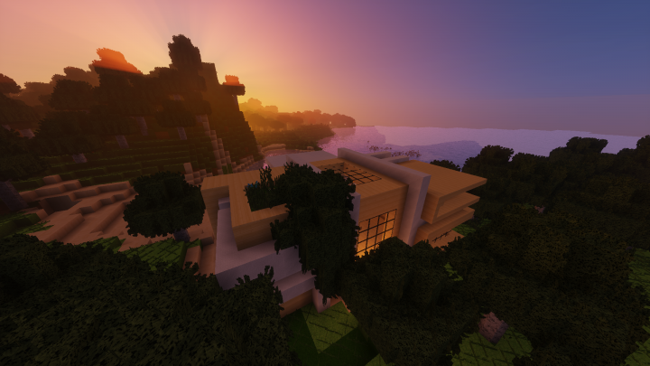 Lakeside Modern House Minecraft Map