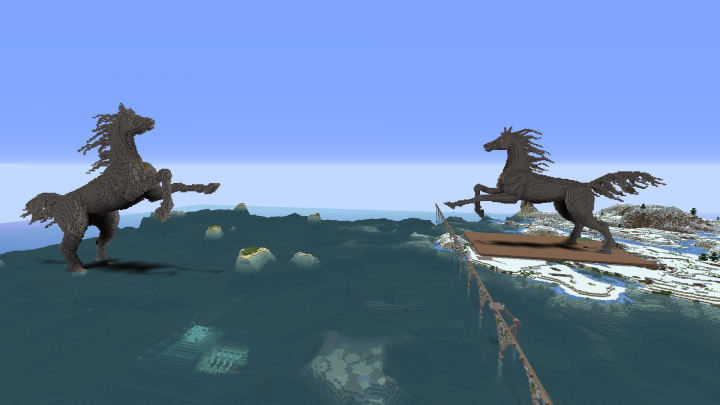 Funtazer's Centaur & Horse Sculpture Minecraft Map