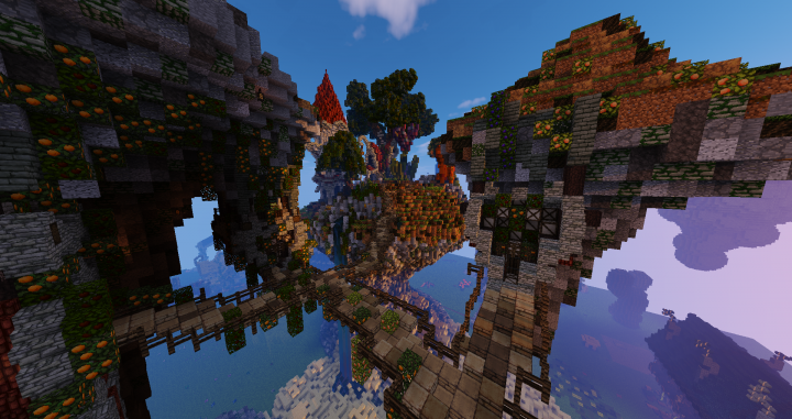 Eyrie Tor - Elven village above the sea Minecraft Map