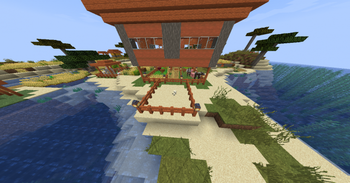 Acacia tree starter house 1.14.x Minecraft Map