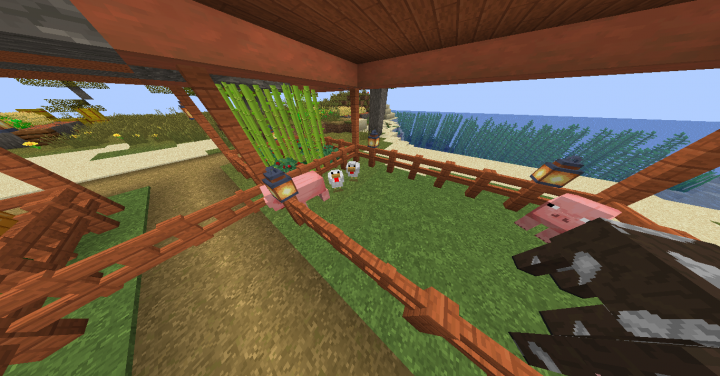 Acacia tree starter house 1.14.x Minecraft Map