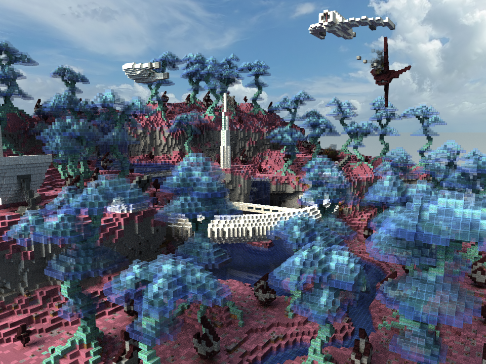 Alien planetary base Minecraft Map