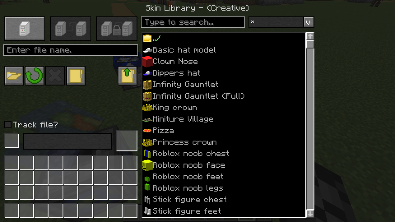 Models for Armourers workshop Minecraft Mod