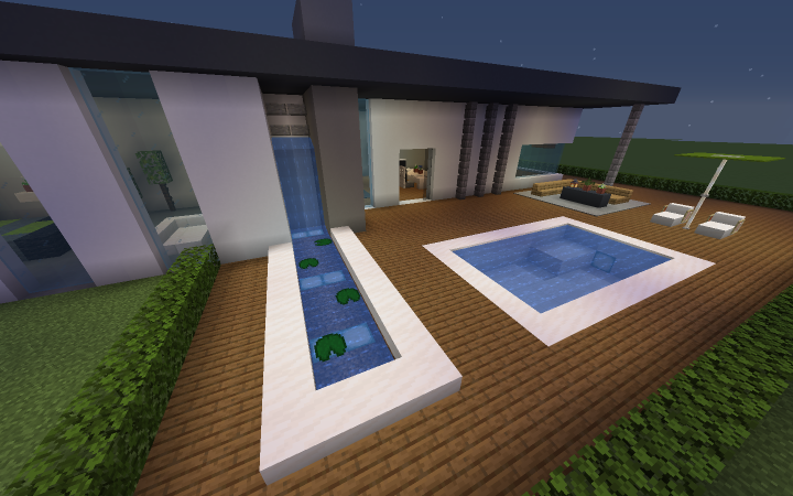 Modern House | "Slate" (1.14) Minecraft Map