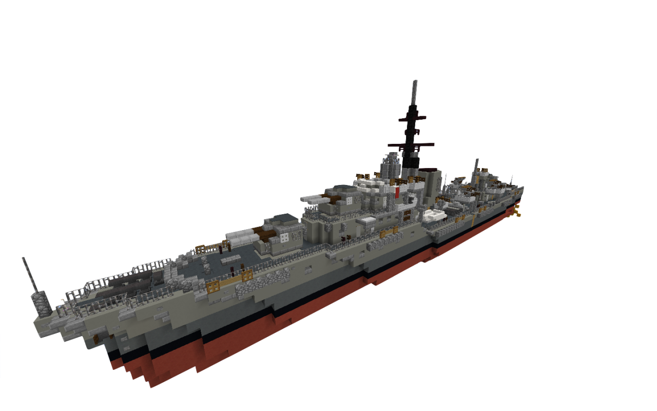 HMS Acasta | FULL INTERIOR Original WW2 British Destroyer Minecraft Map