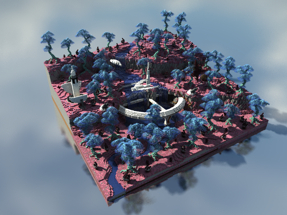 Alien planetary base Minecraft Map