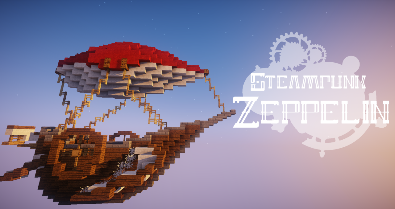 Steampunk Zeppelin Minecraft Map