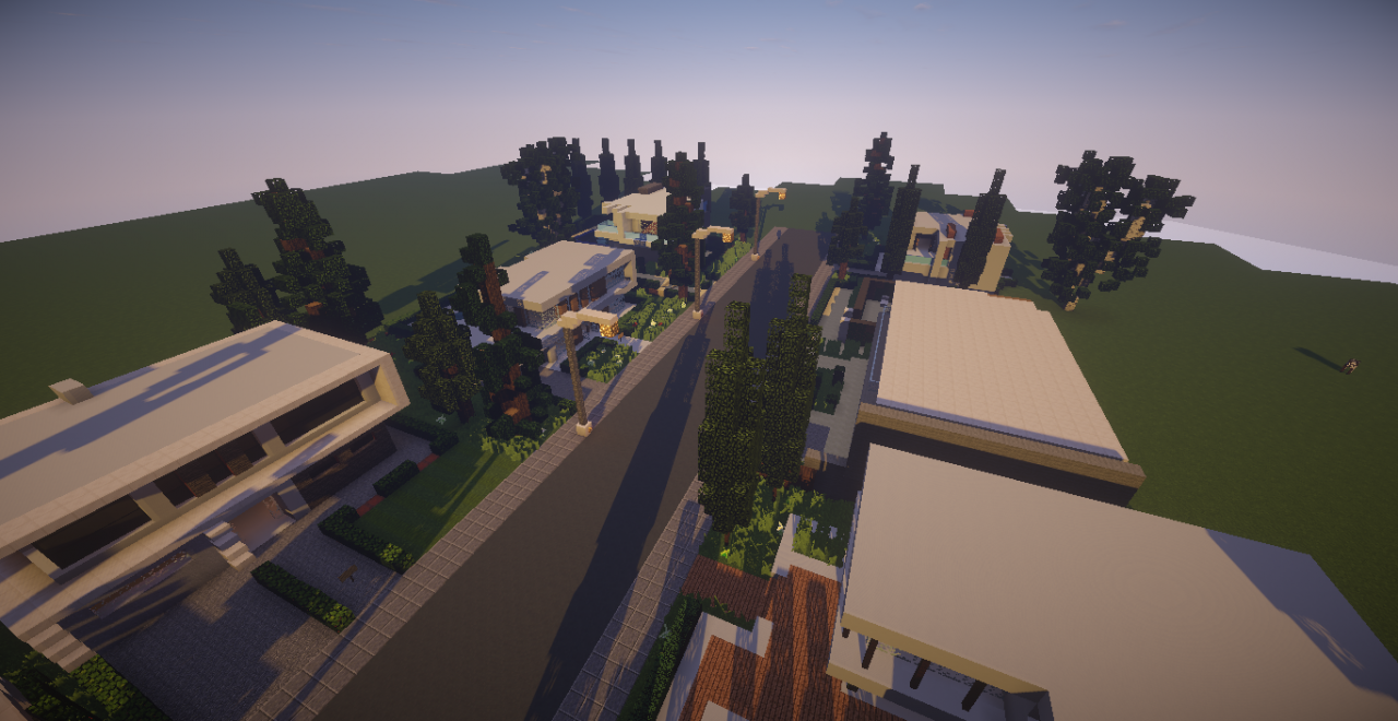 modern neighborhood 2 Minecraft Map