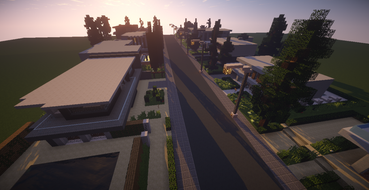 modern neighborhood 2 Minecraft Map