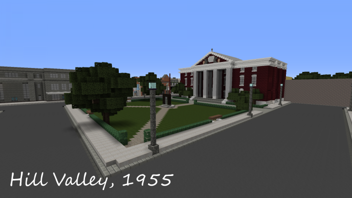 Back To The Future 1955 Courthouse Square (Hill Valley) Minecraft Map