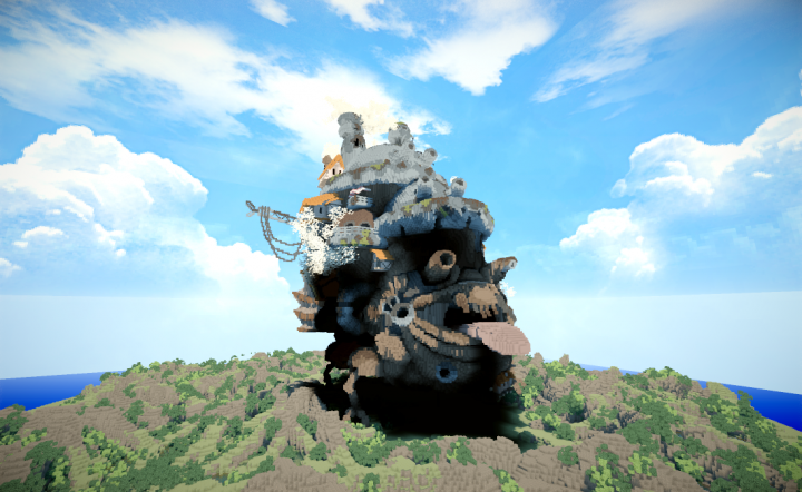 Howl's moving castle Minecraft Map