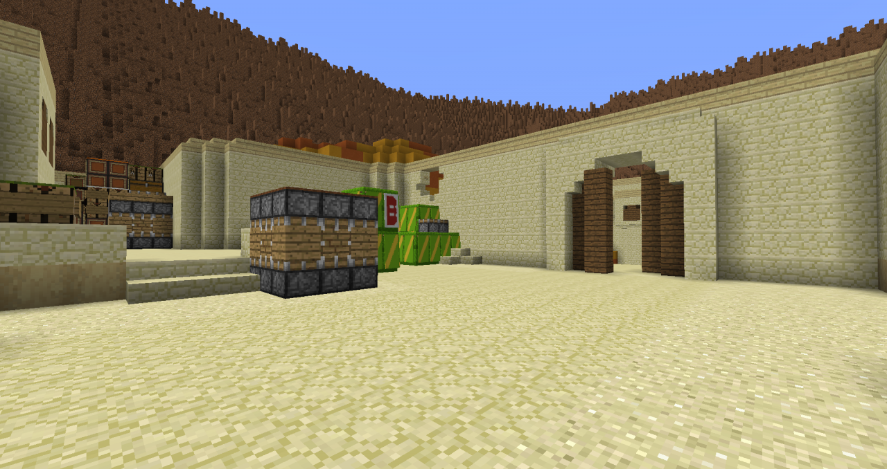 Dust II CS1.6 Minecraft Map