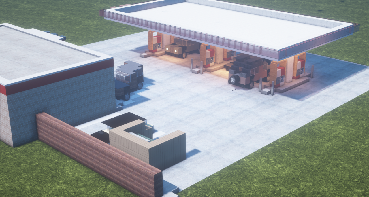 Exxon Gas Station Minecraft Map